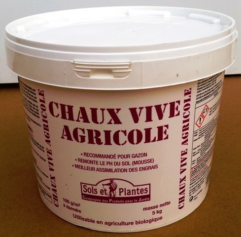 CHAUX VIVE AGRICOLE SEAU 5 KG