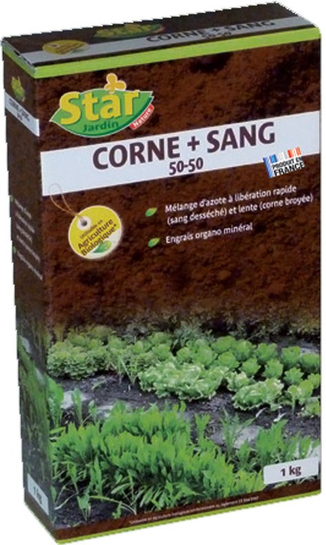 ENGRAIS BIO AZOTE CORNE + SANG DESSE